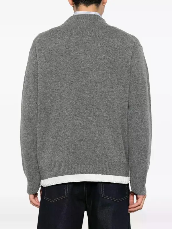Sacai Logo Patch Drawstring Sweater