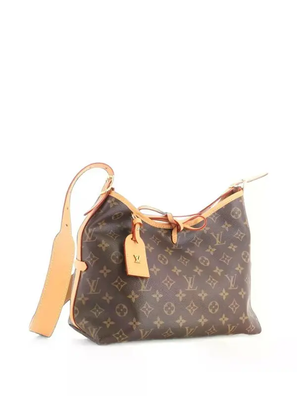 LOUIS VUITTON Carryall Monogram Canvas Pm Hobo Bag
