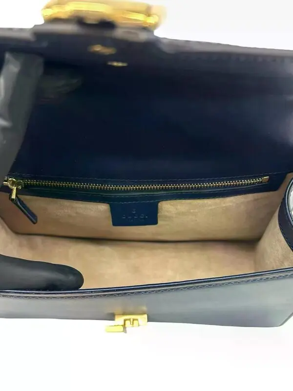 Gucci 2000-2015 Small Calfskin Web Sylvie Satchel