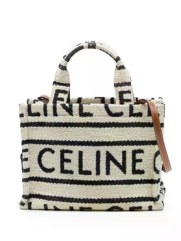 Celine 2022 Small Canvas Cabas Thais Satchel