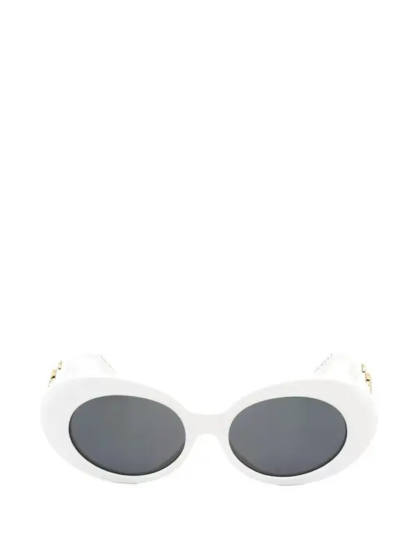 Versace Oval Frame Sunglasses - White