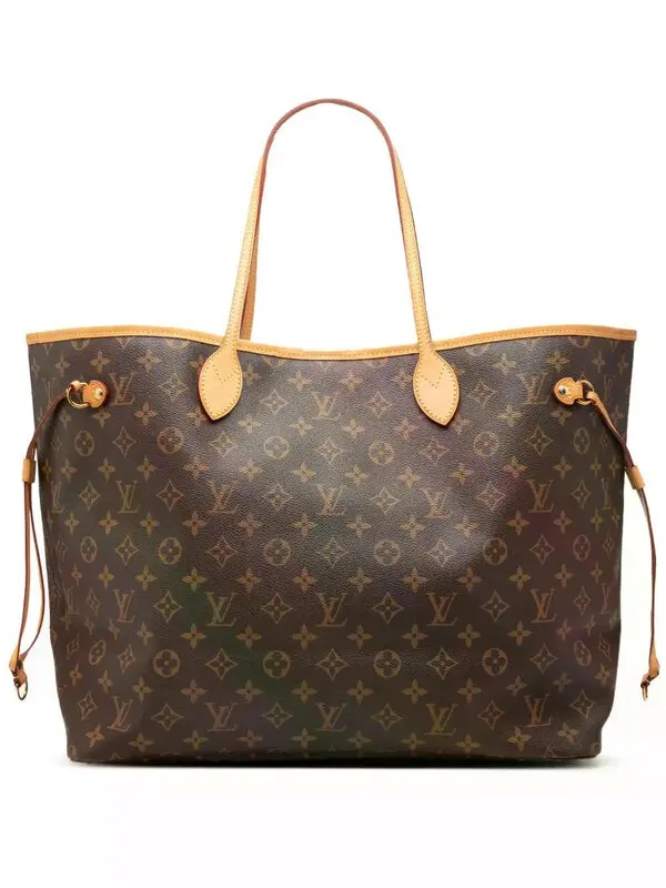 LOUIS VUITTON Monogram Neverfull Gm Tote Bag - Brown
