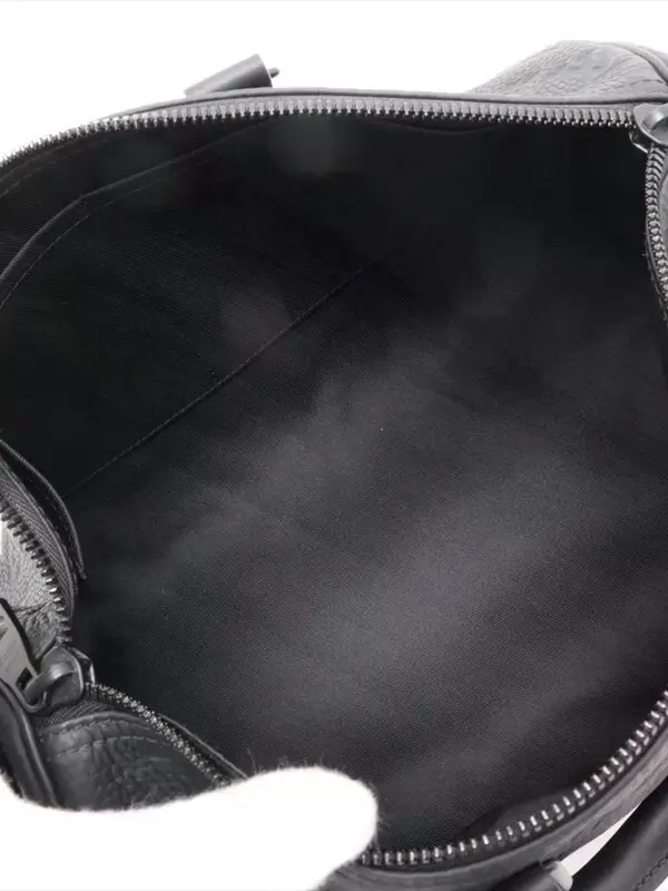 LOUIS VUITTON 2021-2026 Monogram Taurillon Keepall Bandouliere 35 Satchel