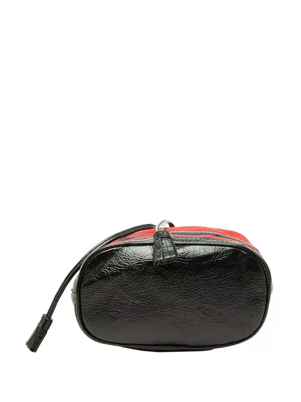 Gucci 2016-2026 Mini Suede And Patent Web Ophidia Bucket Bag