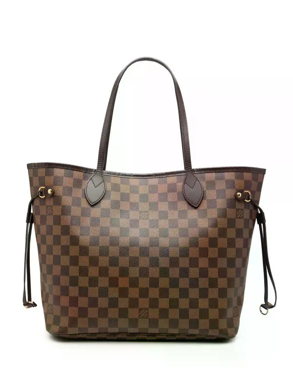 LOUIS VUITTON Damier Ebene Neverfull Mm Tote Bag - Brown