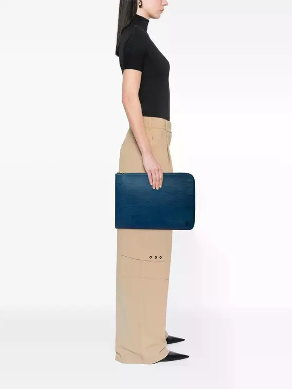 LOUIS VUITTON 1991 Epi Poche Documents Portfolio Business Bag