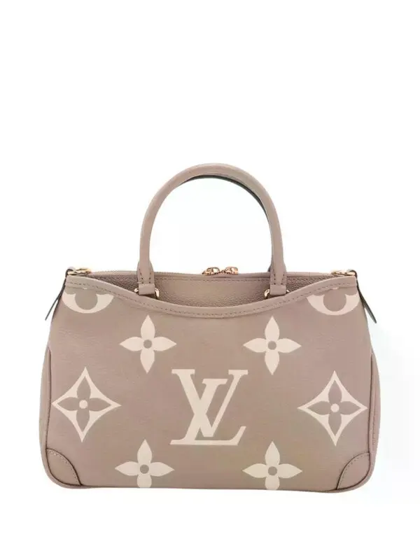 LOUIS VUITTON 2021-2026 Bicolor Monogram Empreinte Giant Trianon Pm Satchel