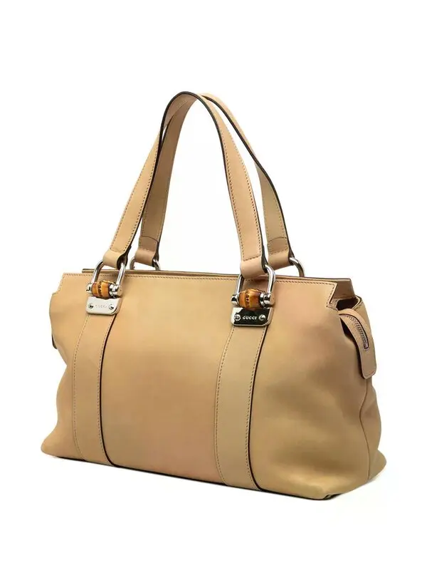 Gucci 2000-2015 Calfskin Bamboo Bar Satchel