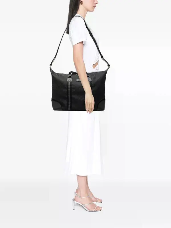 Gucci Gg Nylon Web Duffle Bag