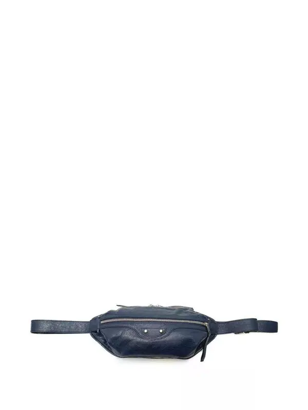 Balenciaga 2020 Lambskin Motocross Classic Neo Lift Belt Bag - Blue