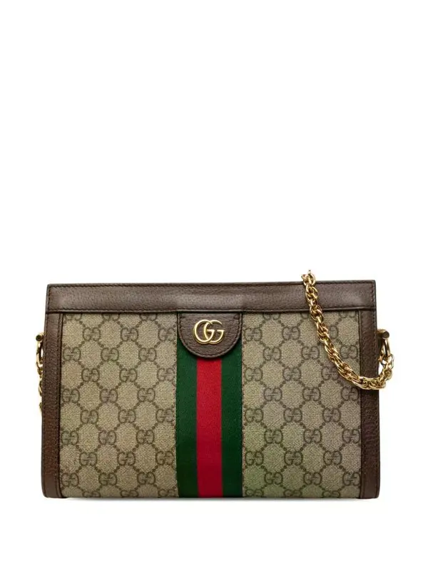 Gucci Ophidia Gg Supreme Web Ophidia Chain Crossbody Bag