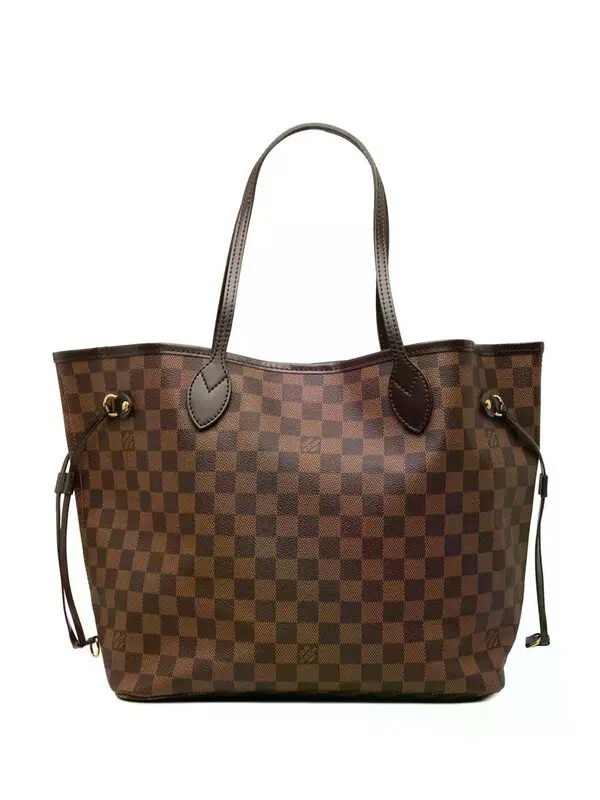 LOUIS VUITTON Damier Ebene Neverfull Mm Tote Bag - Brown