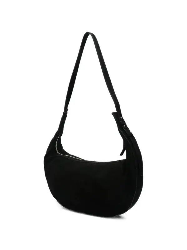 Liviana Conti Suede Crescent Shoulder Bag