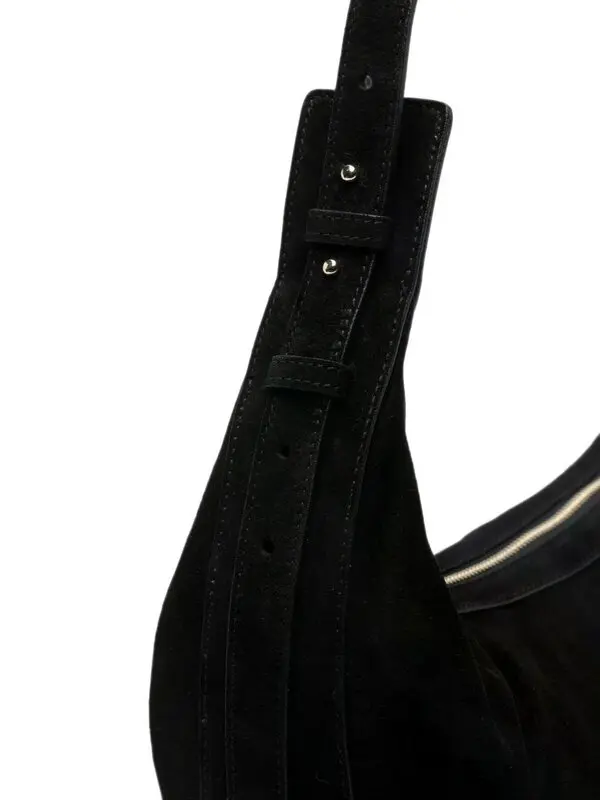 Liviana Conti Suede Crescent Shoulder Bag