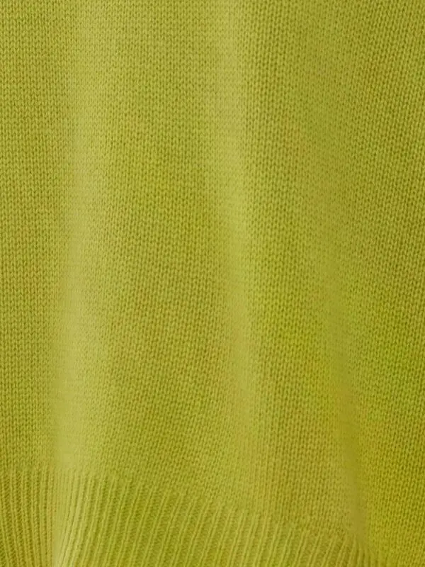 ALLUDE Crew-neck Ribbed-trim Sweater