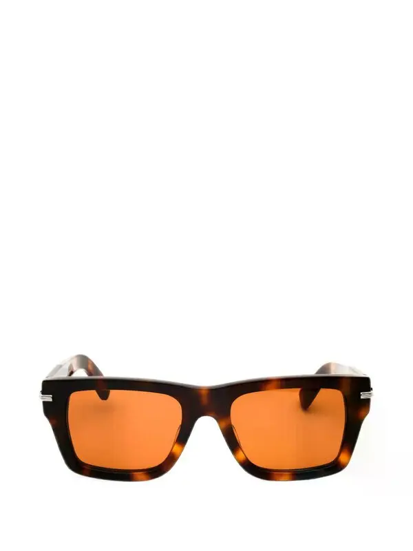 FERRAGAMO Tortoiseshell-pattern Rectangle-frame Sunglasses - Brown