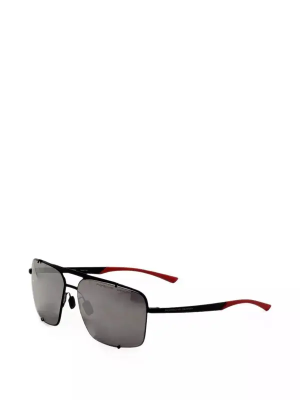 Porsche Design Geometric Frame Sunglasses - Black