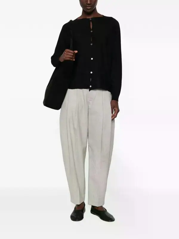 Liviana Conti Boat-neck Cardigan - Black