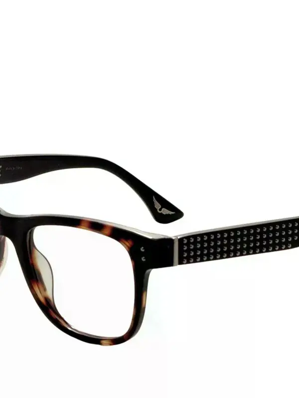 Zadig&Voltaire Tortoiseshell-effect Studded Eyeglasses