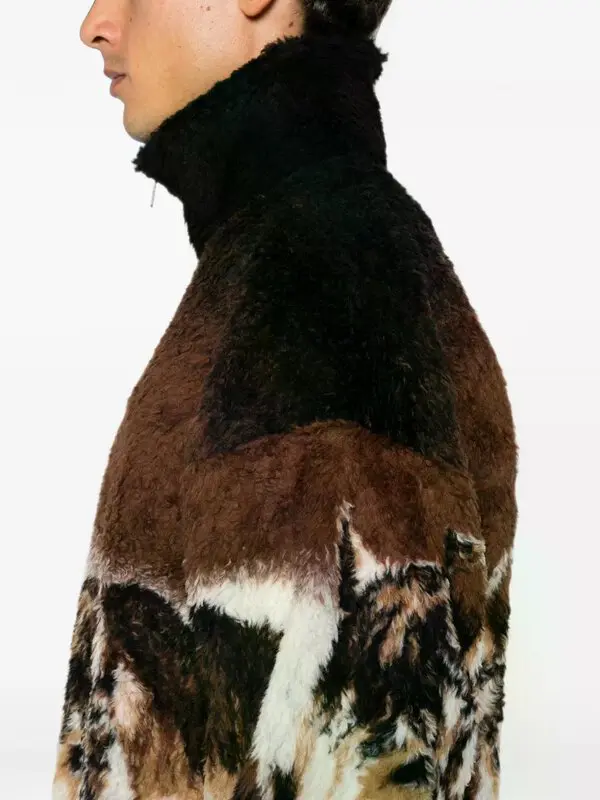 MAISON MARGIELA Horse-print Zip-up Cardigan