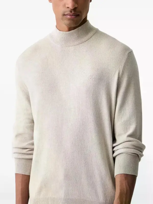 Marc O'polo High-neck Fine Knit Sweater - Neutrals