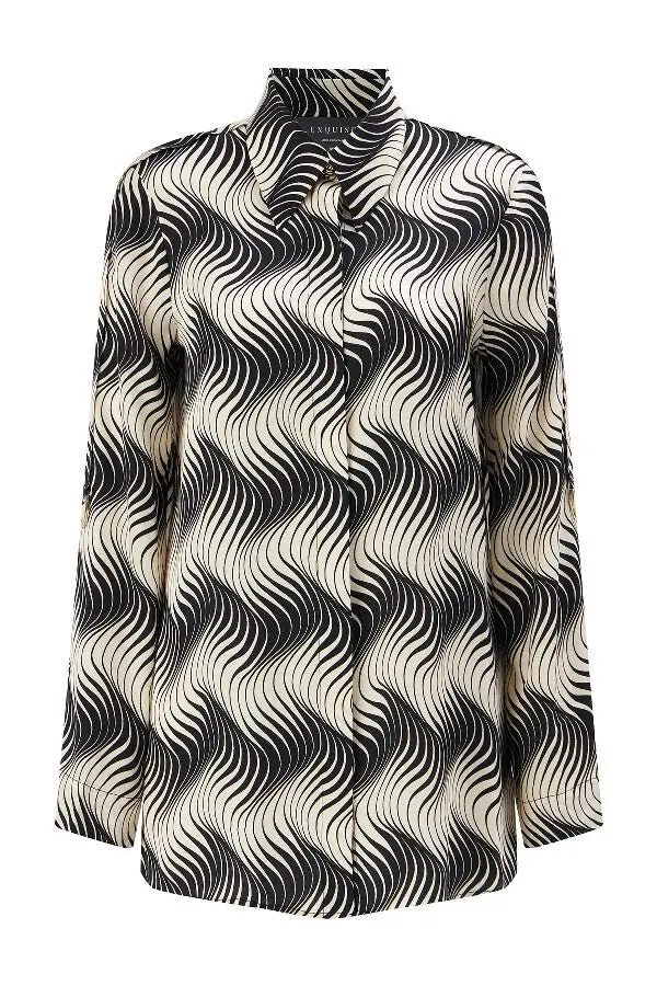 EXQUISE Printed Viscose Shirt