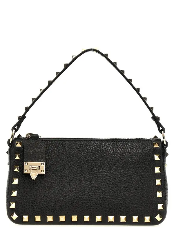 Valentino Garavani Rockstud Small Shoulder Bag - Black