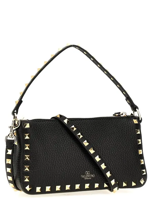 Valentino Garavani Rockstud Small Shoulder Bag - Black