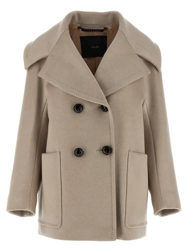 Max Mara Mario Double-breasted Cashmere Coat - Cream
