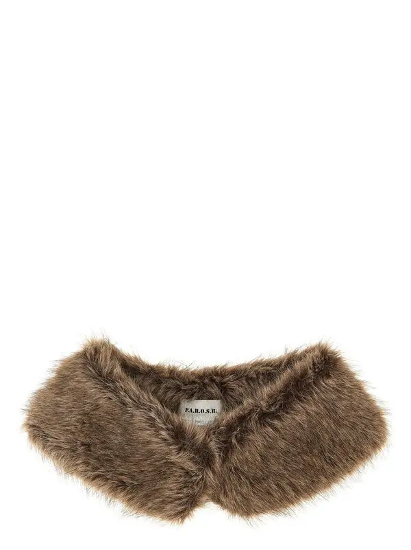 P.a.r.o.s.h Faux Fur Collar With Hook Closure
