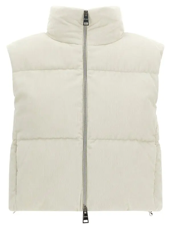 Herno Resort Bright Corduroy' Vest - White