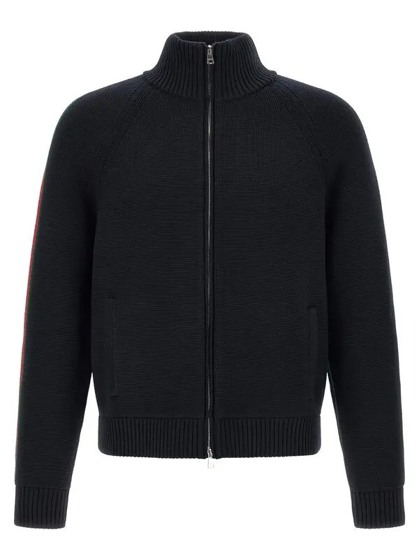 Gucci Wool Web Ribbon Knitted Jacket