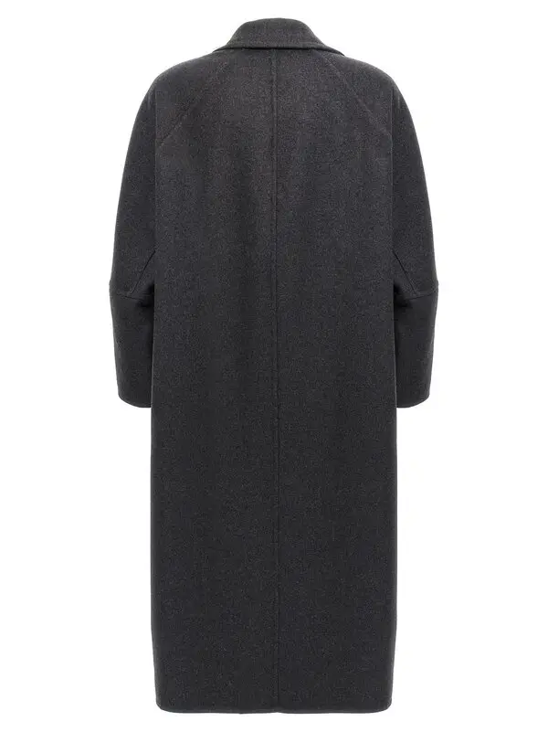 Max Mara Asburgo Mélange Wool And Cashmere Coat - Gray