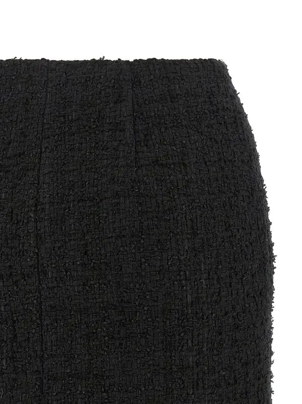 Balmain Embossed Button Detail Miniskirt