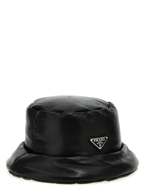 Prada Nappa Leather Bucket Hat