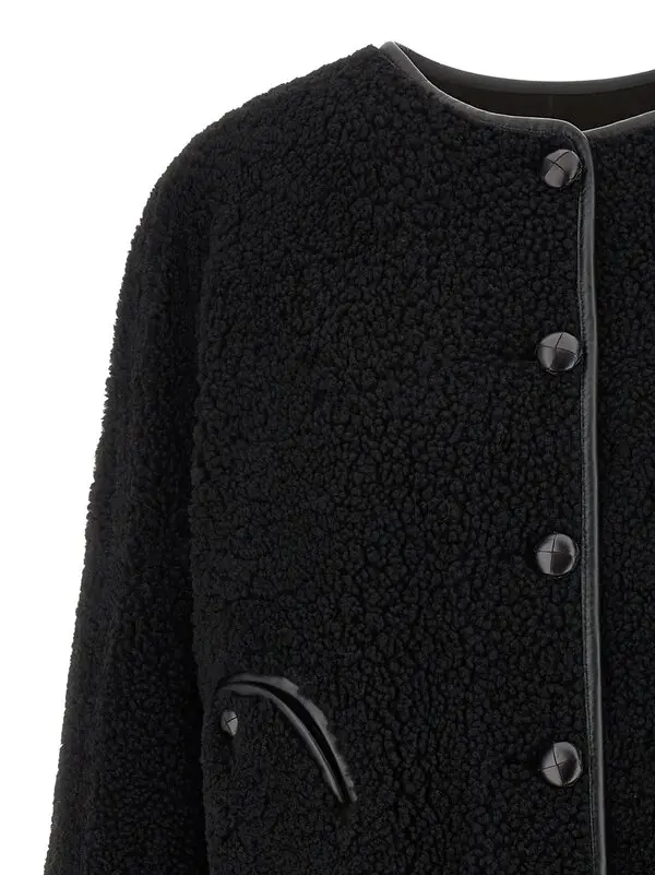 BLAZÉ MILANO Reversible Suede And Shearling Jacket