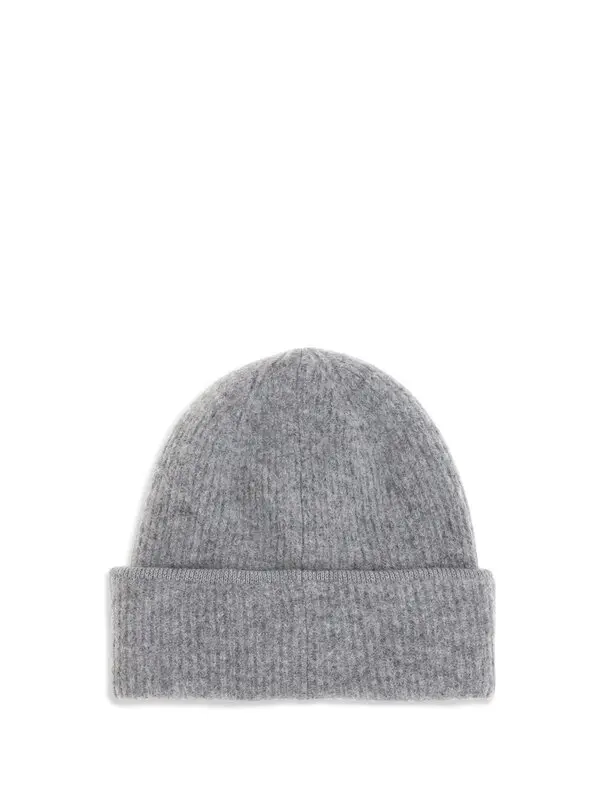 Jacquemus Gros Grain Ribbed Beanie - Gray