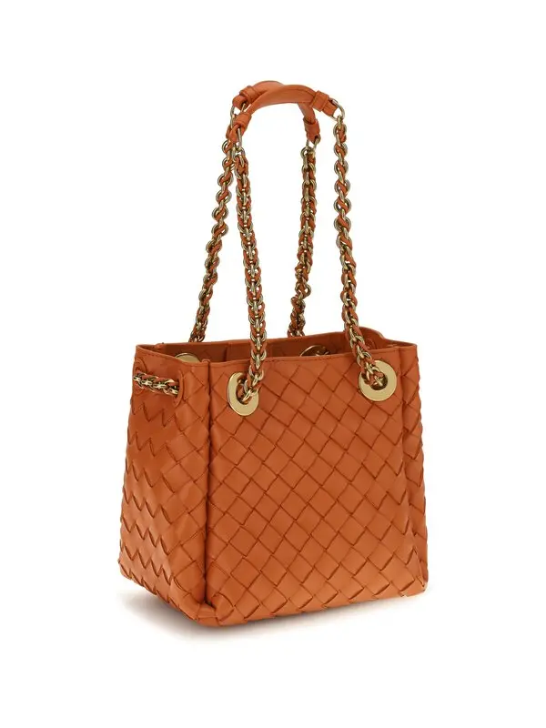 Bottega Veneta Small Parachute Shoulder Bag - Orange