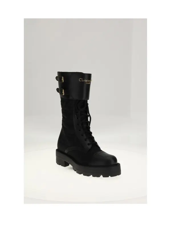 Dior D-trap Low Boot With Buckled Straps