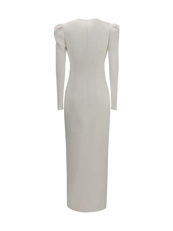 Alessandra Rich V-neck Dress With Bow
