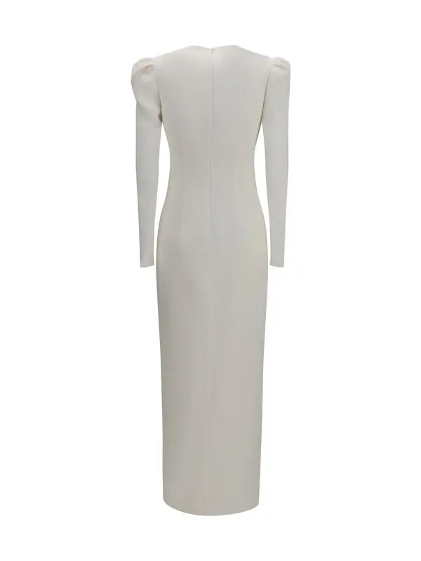 Alessandra Rich V-neck Dress With Bow