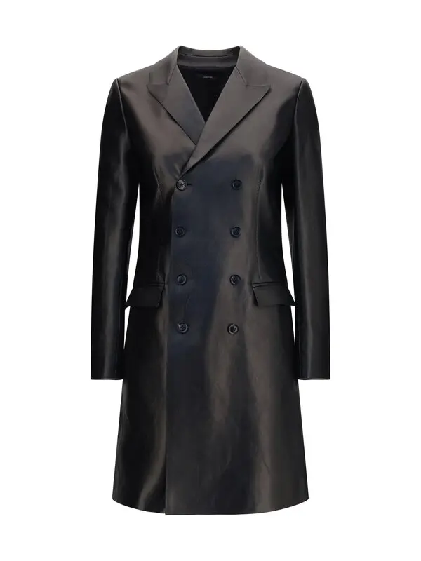 TOM FORD Double-breasted Lambskin Coat