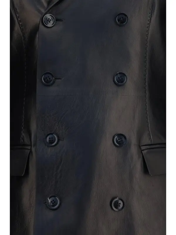 TOM FORD Double-breasted Lambskin Coat