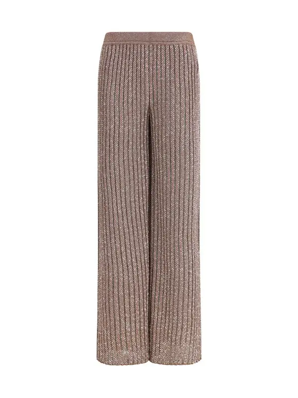 Missoni Tailored Pants In Lamé Viscose With Sequins