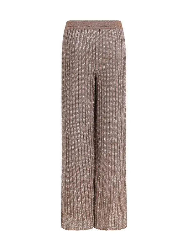 Missoni Tailored Pants In Lamé Viscose With Sequins