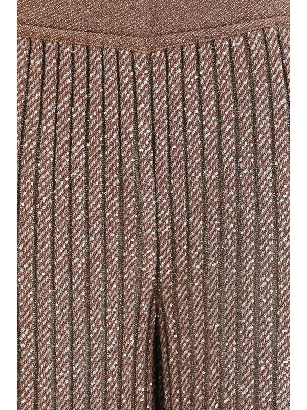 Missoni Tailored Pants In Lamé Viscose With Sequins