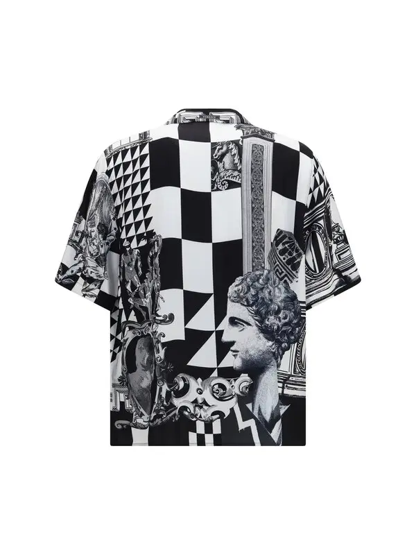 Versace Printed Silk Twill Shirt