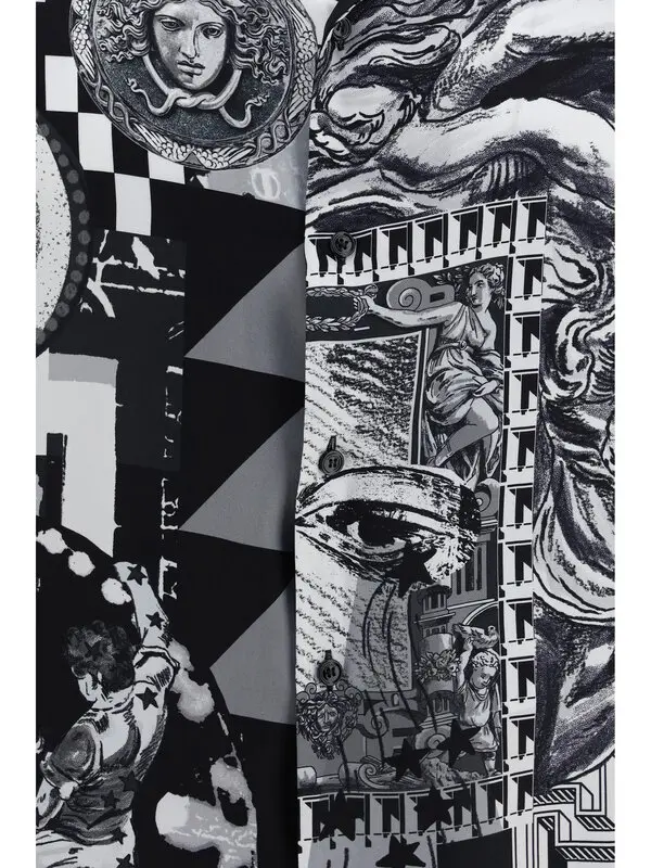 Versace Printed Silk Twill Shirt