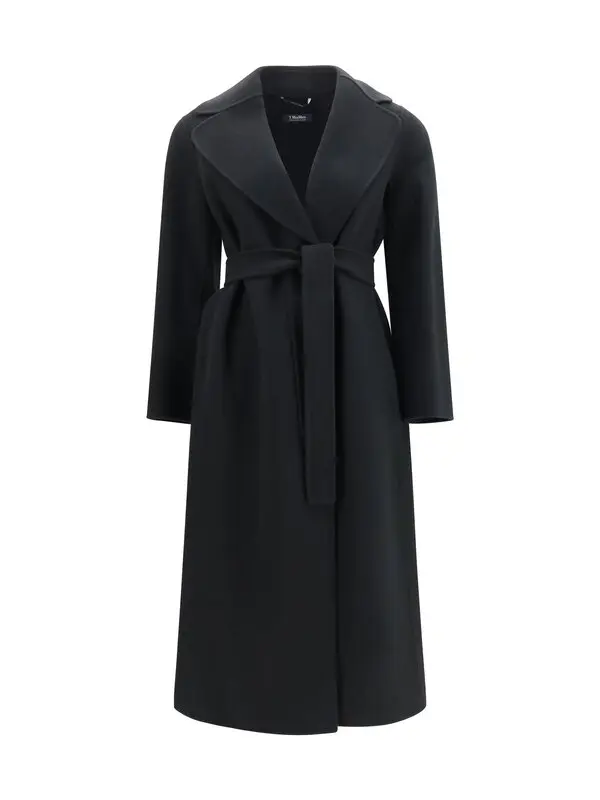Max Mara Poldo Virgin Wool Coat - Black