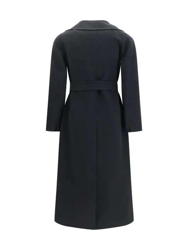 Max Mara Poldo Virgin Wool Coat - Black